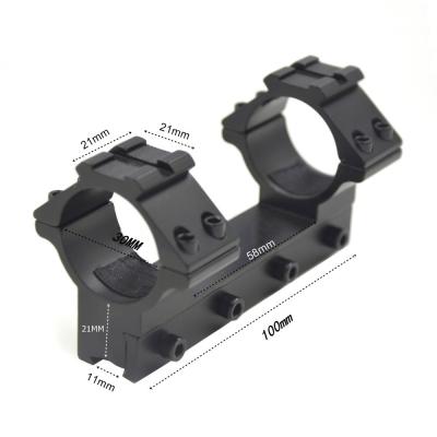 Cina anelli e supporti tattici di portata della coda di rondine 30mm di 11mm con 20mm Weaver Rail in vendita
