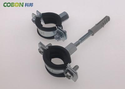 中国 ポリ塩化ビニールの管の標準のための亜鉛によって電流を通されるゴムによって並べられる鋳鉄のパイプ・クランプ 販売のため