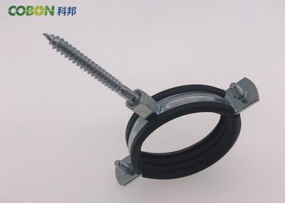 中国 EPDMのゴム パッドおよび鋼鉄亜鉛によってめっきされる鋳鉄の管の管リング クランプ ゴム製ライン クランプ 販売のため