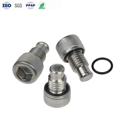 Waterproof screws stainless steel hexagonal slot cylindrical head with rubber