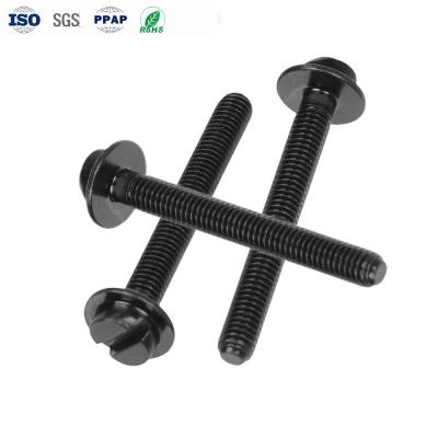 Carbon Steel Long Bolt Black Zinc Slotted Non Standard Flat Head Bolts 4.8 Grade