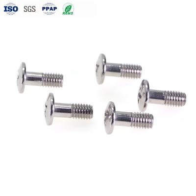 Thin Pan Automobile Fasteners Head Half Thread Cross Groove Stainless Steel Bolt