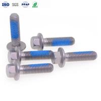 Quality Custom M8 Flanged Hex Head Bolt SCM435 Hex Flange Screw Steel 8.8 10.9 12.9 Grade for sale