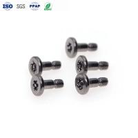 Quality Custom Anti Theft Screws Carbon Steel Black Nickel Flat Head Screw With Post Plum Groove for sale