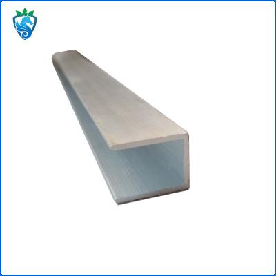 中国 Railing Aluminum Handrail Profile Frameless U - Shaped Floor Card Slot 6060 販売のため