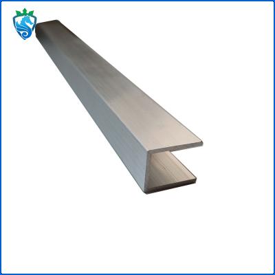 中国 Stair Aluminum Alloy Handrail Profile Glass Track Balcony Trough 販売のため