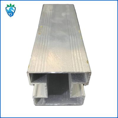 中国 Bottom Groove Aluminum Handrail Profile Pre Buried Frameless Glass U Shaped 販売のため