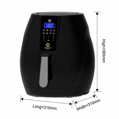 중국 Black 1200w Kitchen Cooking Equipment High Performance Air Fryer 판매용