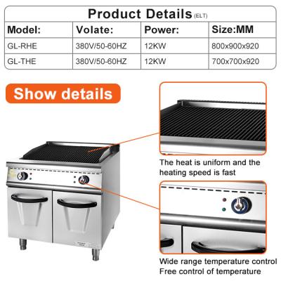 Chine Grille à gaz commerciale en acier inoxydable GL RH avec fonctionnement pratique du GPL/GNL à vendre