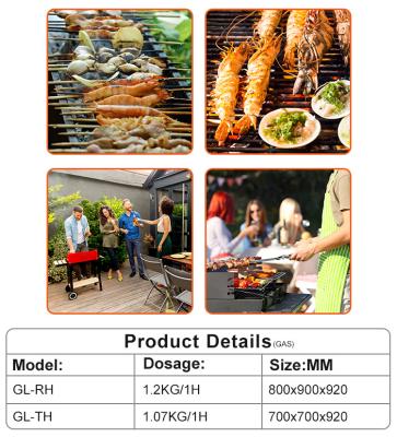 Chine Grille à gaz commerciale en acier inoxydable GL RH avec fonctionnement pratique du GPL/GNL à vendre