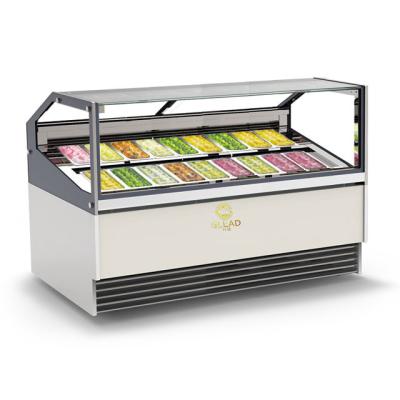 Κίνα Italian Marble Gelato Showcase with Ventilated Cooling System - 1650W Power προς πώληση