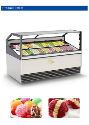 Κίνα Italian Marble Gelato Showcase with Ventilated Cooling System - 1650W Power προς πώληση