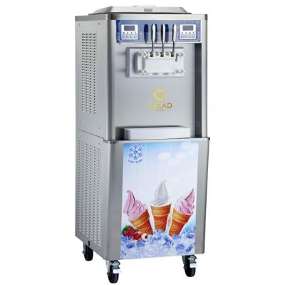 Κίνα 360-460 cups/h Industrial Soft Ice Cream Machine 2x2.1L Freezing Tank 22-28kg/h Production προς πώληση