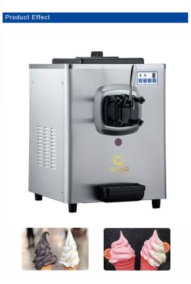 Κίνα 1.6L Freezing Tank Soft Ice Cream Machine with 5L Hopper 220-240V Voltage 100-150 Cups per Hour προς πώληση