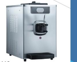 Κίνα Pre cooling Soft Ice Cream Machine 700W Rated Output with R134A Refrigerant 100-150 Cups/hour προς πώληση