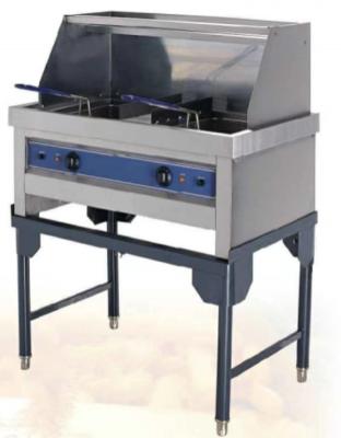Κίνα Silver Electric Restaurant Fryer 0-300.C Temperature Control for Professional Cooking προς πώληση