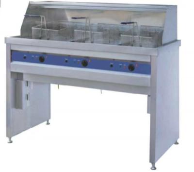 Κίνα Silver Electric Restaurant Fryer 0-300.C Temperature Control for Professional Cooking προς πώληση