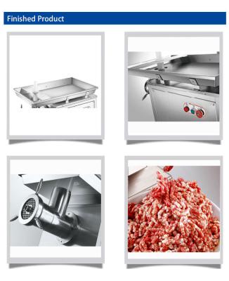 중국 Stainless Steel Meat Grinder 2200W Powerful Commercial Hotel Equipment With 320kg/h Capacity Stable Copper 판매용