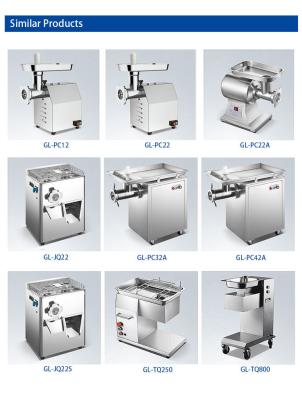 중국 Stainless Steel Meat Grinder 2200W Powerful Commercial Hotel Equipment With 320kg/h Capacity Stable Copper 판매용