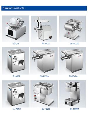 중국 Heavy Duty 300KG/H Capacity Hotel Bowl Cutter With 30L Volume And Quiet Belt Drive 판매용