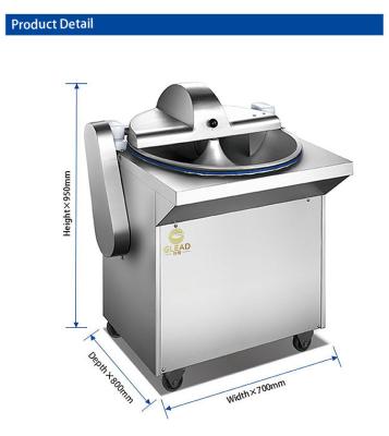 중국 300KG/H Commercial Hotel Bowl Cutter With Quiet Belt Drive And Stable Copper Wire Motor 판매용
