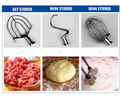 Κίνα Stable Commercial Cake Mixer With 0.35KW Power 7L Volume 0.5KG/H Capacity 14KG N.W προς πώληση