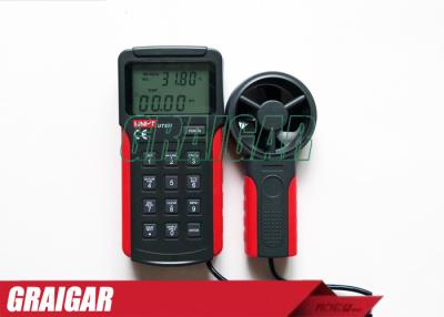 Cina Metro di velocità del vento elettronico dell'anemometro di Digital dello strumento di misura di NDT in vendita