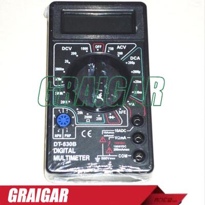 中国 LCD ディジタル マルティメーター NDT の器械 DT -830B の電圧計の電圧テスターの電流計のオーム DT830B 販売のため