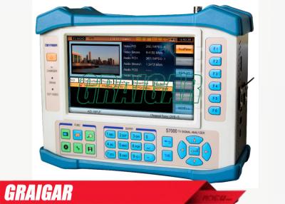 Cina Decodificatore analogico digitale del video di sostegno di attrezzatura della prova della rete del T2 S S2 dell'analizzatore DVB-C T H della televisione via satellite in vendita