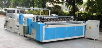 Cina Linea di produzione impressa del rotolo di carta igienica di riavvolgimento da grande rotolo enorme in vendita