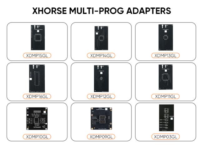 Xhorse Multi Prog Adapters for EEPROM and FLASH 9pcs/set