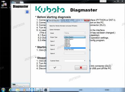 China Para KUBOTA DIAGNOSTIC KIT PYTHON Python interface Diagmaster KUBOTA Takeuchi Diagnostic à venda