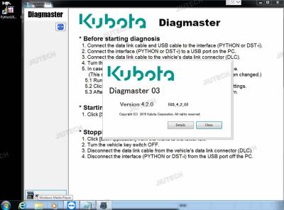 China Para KUBOTA DIAGNOSTIC KIT PYTHON Python interface Diagmaster KUBOTA Takeuchi Diagnostic à venda