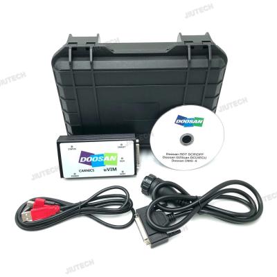 China Para Doosan Uvim Ferramenta de diagnóstico Excavadora em empilhadeira Detecção de falhas do scanner do motor Obd Interface Ddt Carnics Scr Dpf Dcu à venda