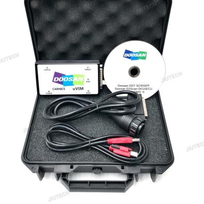 China Para Doosan Uvim Ferramenta de diagnóstico Excavadora em empilhadeira Detecção de falhas do scanner do motor Obd Interface Ddt Carnics Scr Dpf Dcu à venda