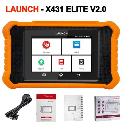 中国 ロンチ X431 エリート2.0 自動車 全システム 診断ツール オート OBD OBD2 スキャナー アクティブ テスト ECU コード 多言語 フリーアップ 販売のため