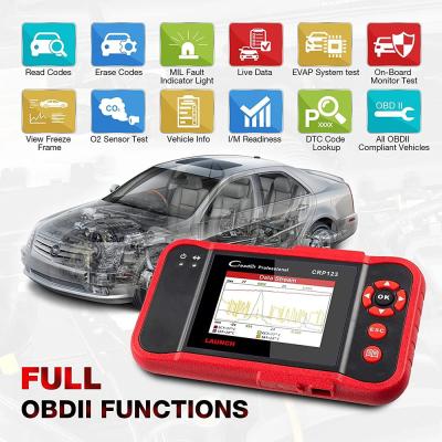 China Start X431 CRP123 OBD2 Scanner Kostenlose Aktualisierung Prüfmotor ABS SRS AT 4 System Vollständiger OBD2-Code-Reader Diagnosetools zu verkaufen