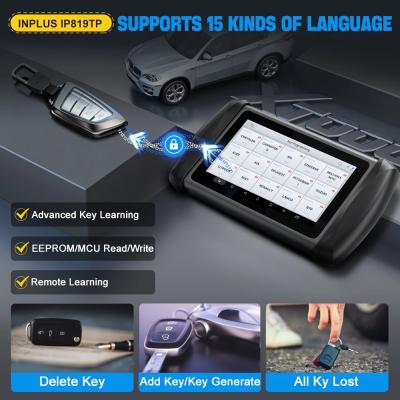 China XTOOL InPlus IP819TP TPMS Programmering Scanner Bluetooth Autodiagnostiek Tools ECU Codering Sleutel Programmer 31+ Diensten Met Te koop