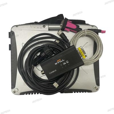 China CF19 Laptop + Kit de diagnóstico de caixa de incado com software para ferramenta de diagnóstico de empilhadeira de empilhadeira Canbox ferramentas de escaneamento de empilhadeira de empilhadeira STILL CANBOX USB (OEM) 50983605400 INTERFACE CANBOX STILL FORKLIFT à venda