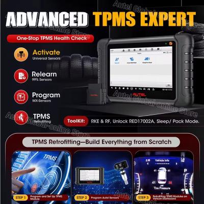 Cina Strumento diagnostico AUTEL MaxiDAS DS808S-TS con codifica ECU avanzata e servizi TPMS aggiornati di MP808S/DS808TS in vendita