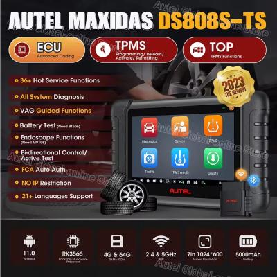 Cina Strumento diagnostico AUTEL MaxiDAS DS808S-TS con codifica ECU avanzata e servizi TPMS aggiornati di MP808S/DS808TS in vendita