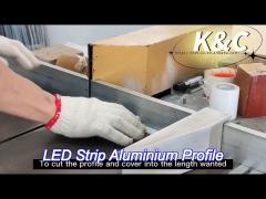 La lampe en aluminium enfoncée de Cabinet de lumières de profil de LED a mené la Manche de logement en aluminium d'extrusion de canal léger de bande