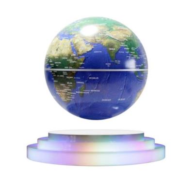 China colorful led Light Levitating floating World Map Globe 6inch 7inch 8inch Decor Planet Earth Map Gift for sale