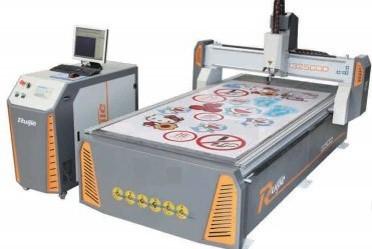 China Contour Cutting CNC Router Machine CNC Vibration Knife Cutting for sale