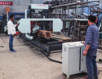 China CNC Control System Horizontal Band Sawmill Wood Diameter 1600mm for sale