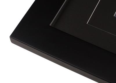 中国 MDF のギャラリーの純粋な固体黒い仕上げの簡単な木の写真フレーム 1 8