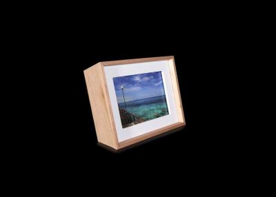 中国 家の装飾の4 4x6インチの写真が付いているBoxlike木製の芸術フレーム、自然な色 販売のため