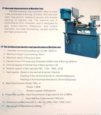China CM1203 Lathe with auto-loader for bearing ring machining for sale
