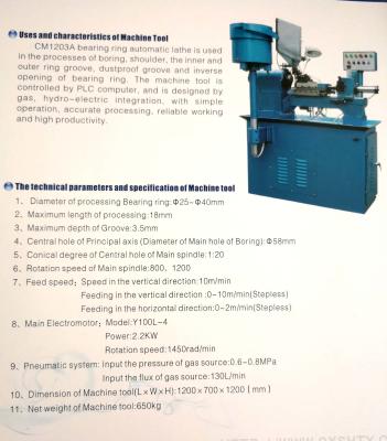 China CM1203A hydraulic lathe with auto-loader for bearing ring machining for sale