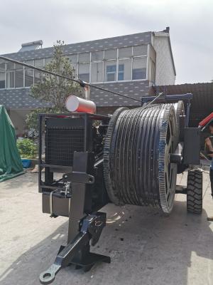 중국 공기 브레이크 시스템과 97 kw 2x40kN 수력 오버헤드 케이블 텐셔너 판매용